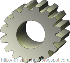 Fun with Photo: How to draw a 3D gear object using CorelDraw?